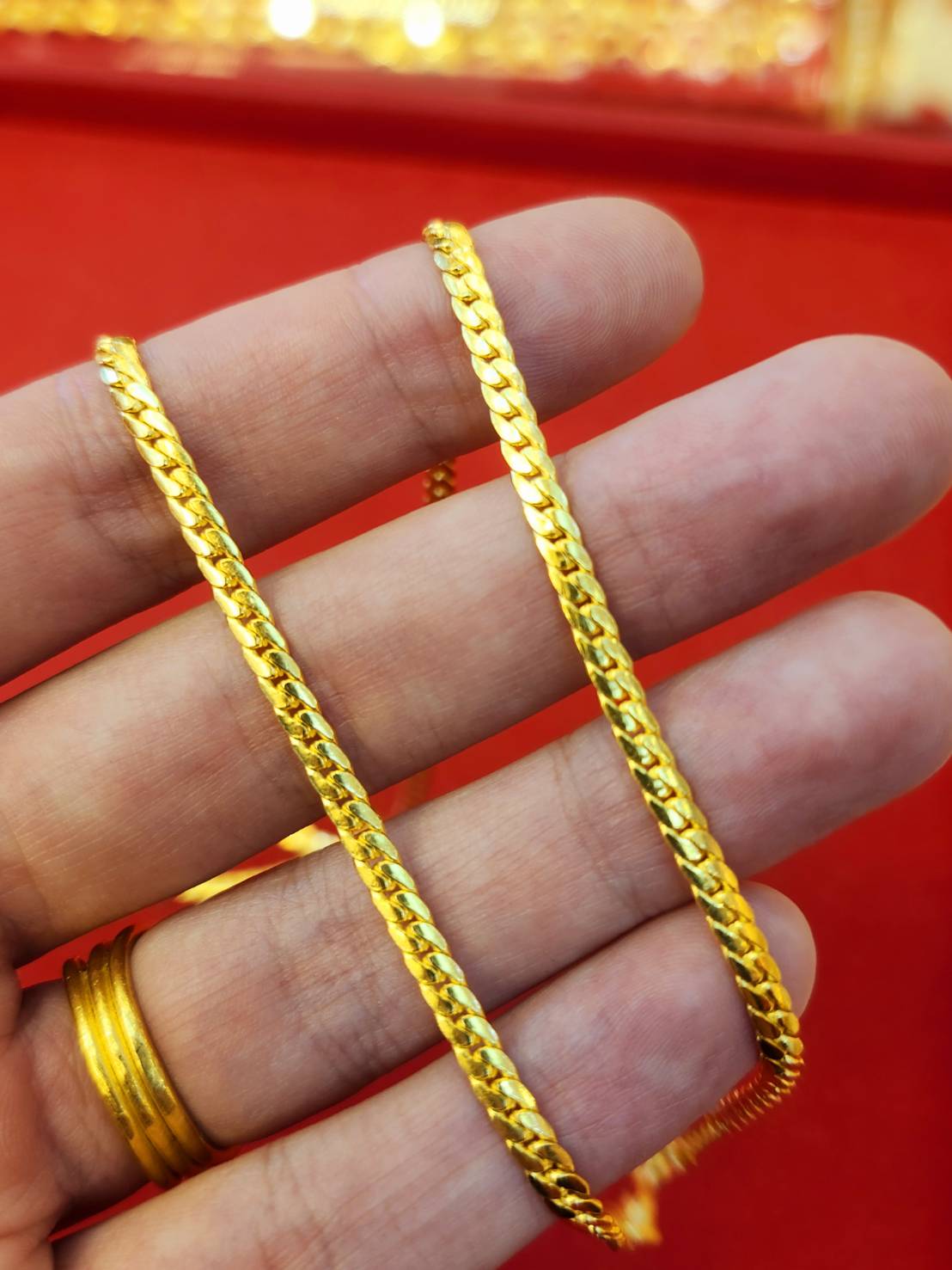 24k Gold Cuban Chain, Tight Link – Thai Gold